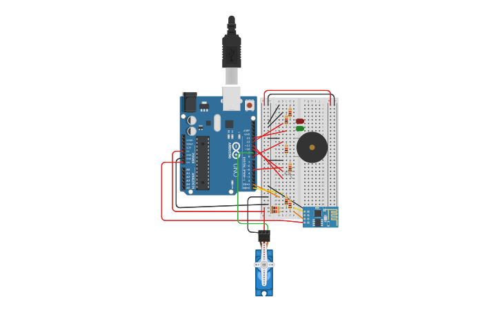 Circuit design Copy of Controlador de Voz por bluetooth - Tinkercad
