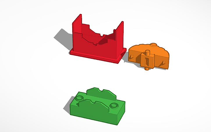 3D design Caterpillar Joystick Proportional Thumbwheel - Tinkercad