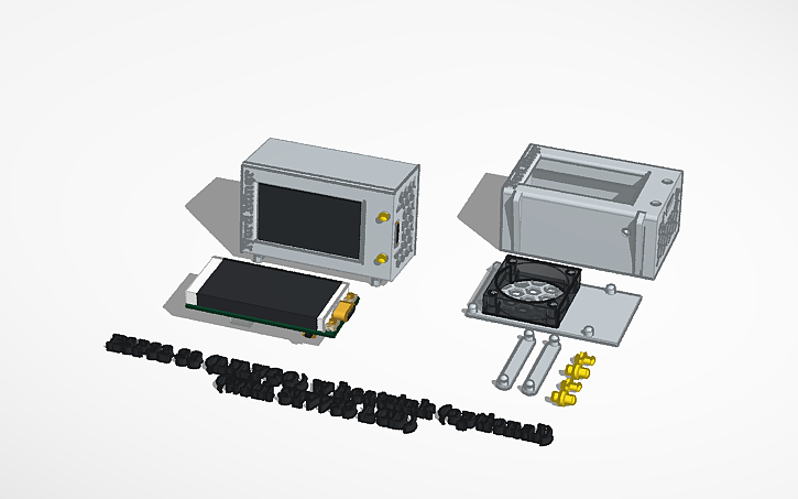 3d Design Nerd Miner V2 Desktop Case W Internal Fan Tinkercad