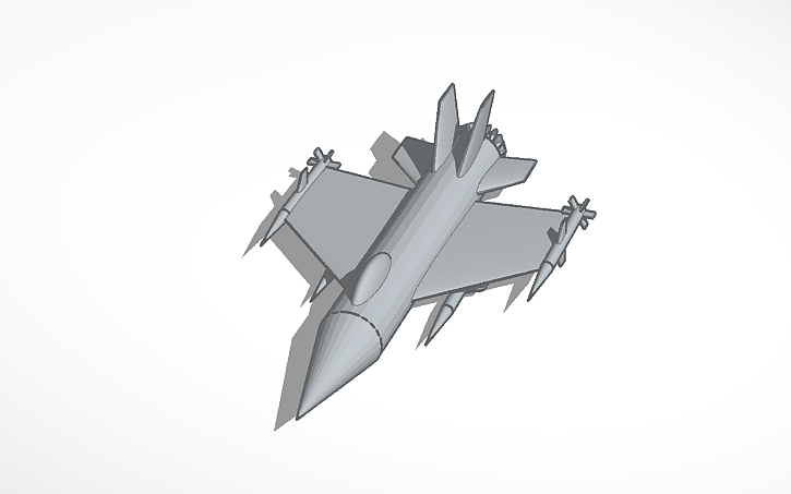 3D design Scale Jet Fighter | Tinkercad