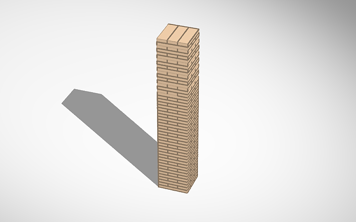 3D design Jenga - Tinkercad