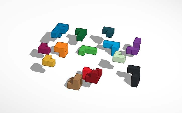 3D design cube puzzle - Tinkercad