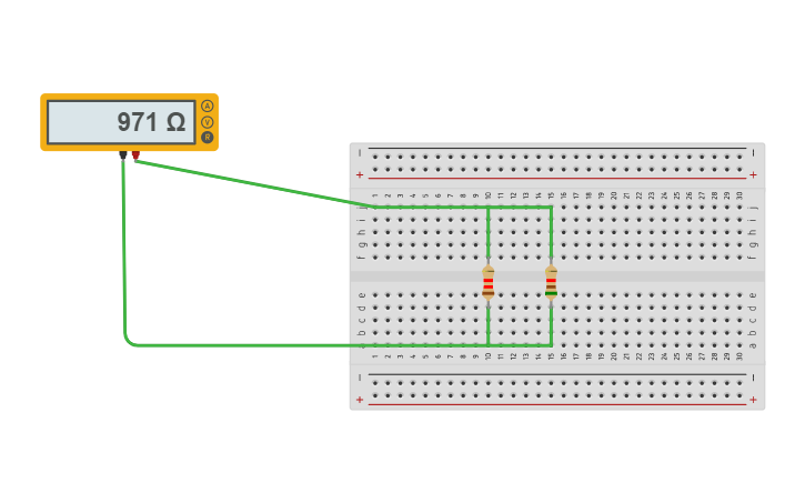Circuit Design 3 Parallel Combination Tinkercad