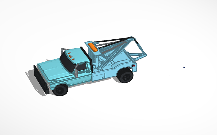 3D design 1967 Ford F350 wrecker - Tinkercad