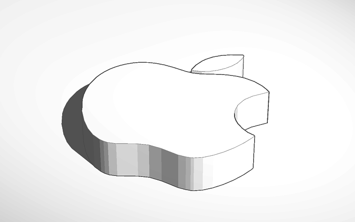 3D design apple - Tinkercad