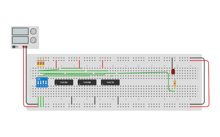 Circuit design parcial | Tinkercad