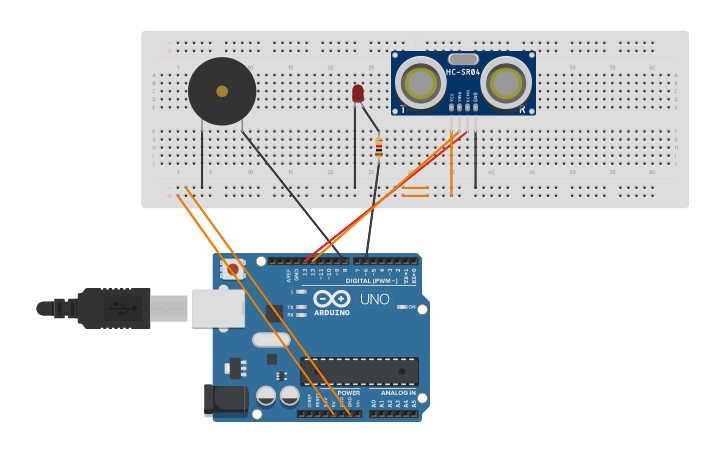 Circuit design TUGAS ALARM ARDUINO - NUR ANISA - 11190076 - Tinkercad