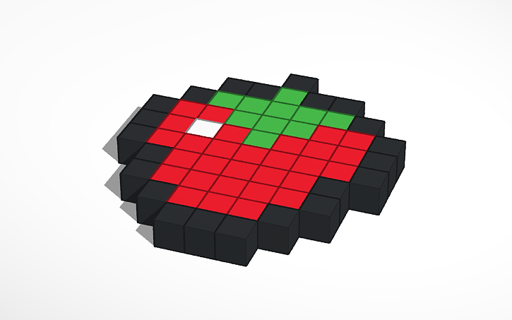 3D design strawberry - Tinkercad