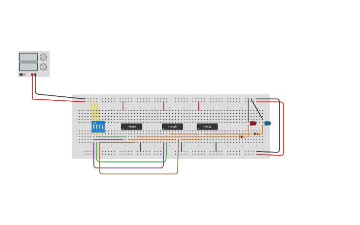 Circuit design 3 Bit Adder By Neftali Carranza - Tinkercad