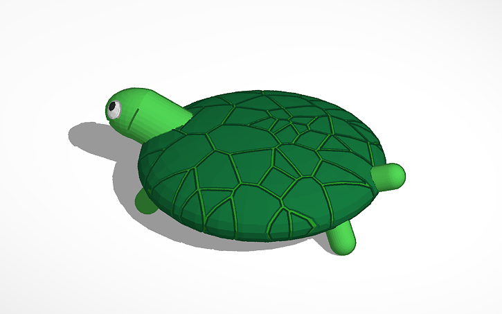 3D design Smiling turtle | Tinkercad