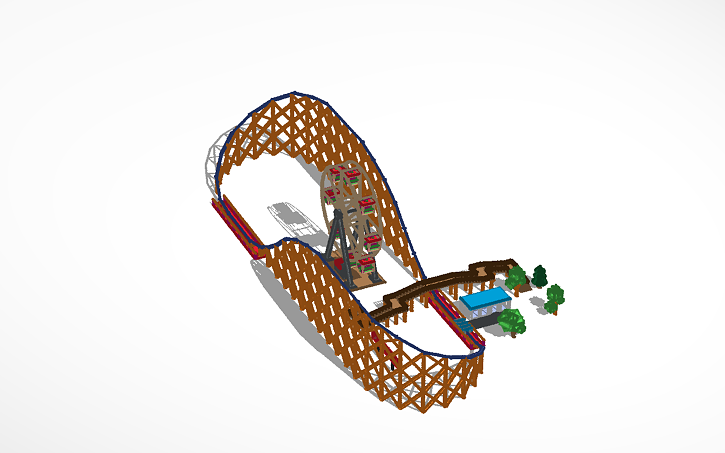 3D design roller coaster - Tinkercad