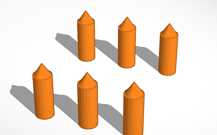 3D design 28mm candles | Tinkercad