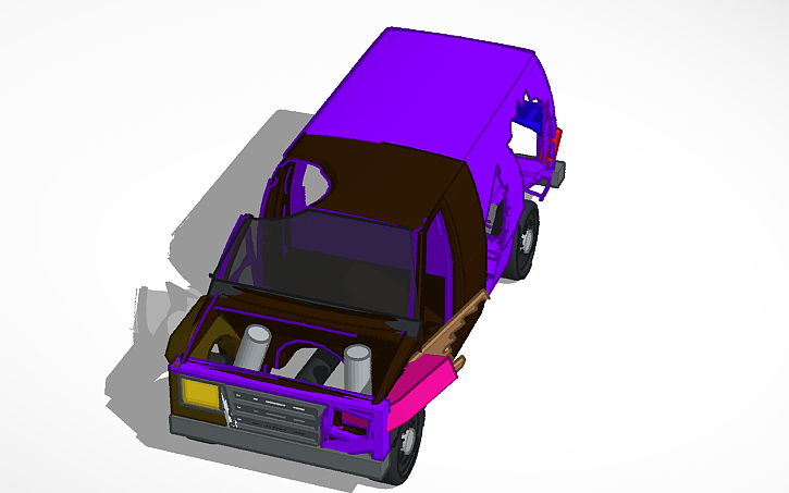 3D design Restore this van from a demo derby over! - Tinkercad