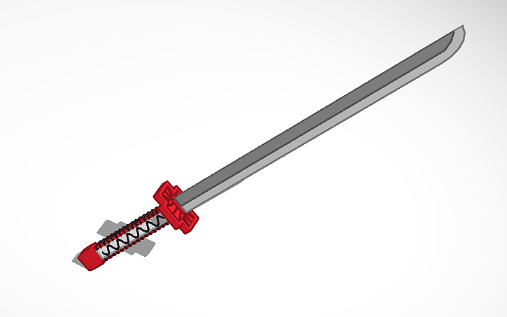 3D design sword - Tinkercad