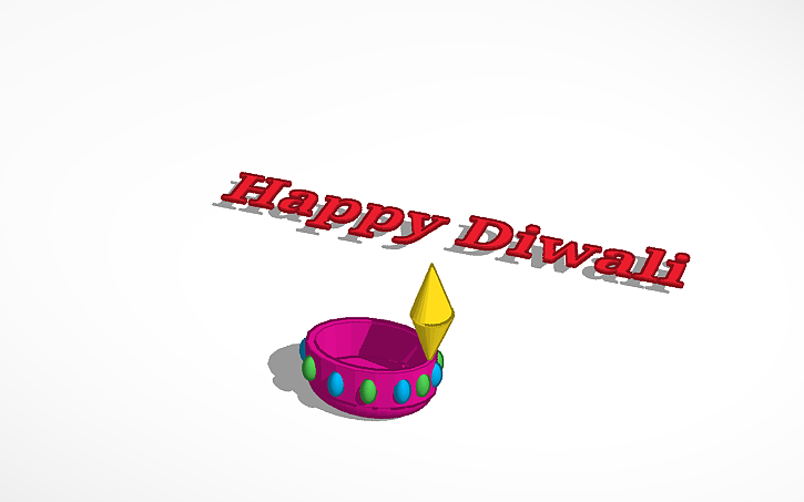 3D design Diya - Tinkercad