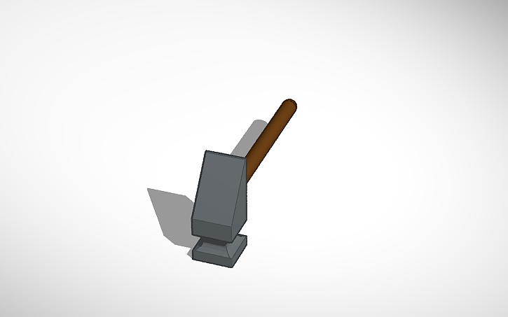 3D design Simple Hammer | Tinkercad