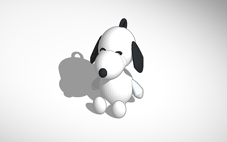 3D design snoopy - Tinkercad