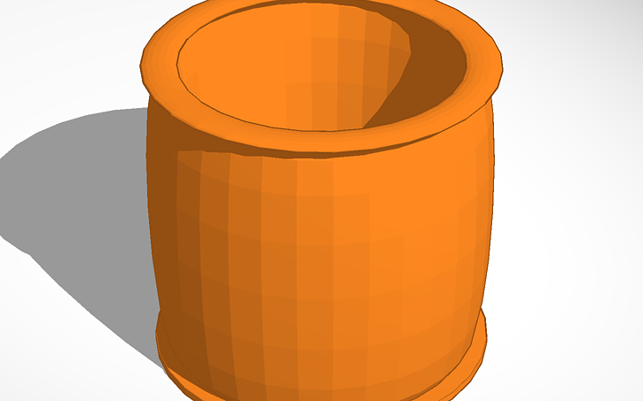3D design Flower pot | Tinkercad