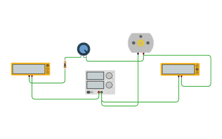 Circuit design DC Generator Saturation Curve - Tinkercad