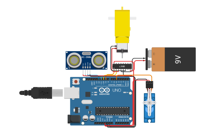 Circuit Design Feederbot Circut Tinkercad