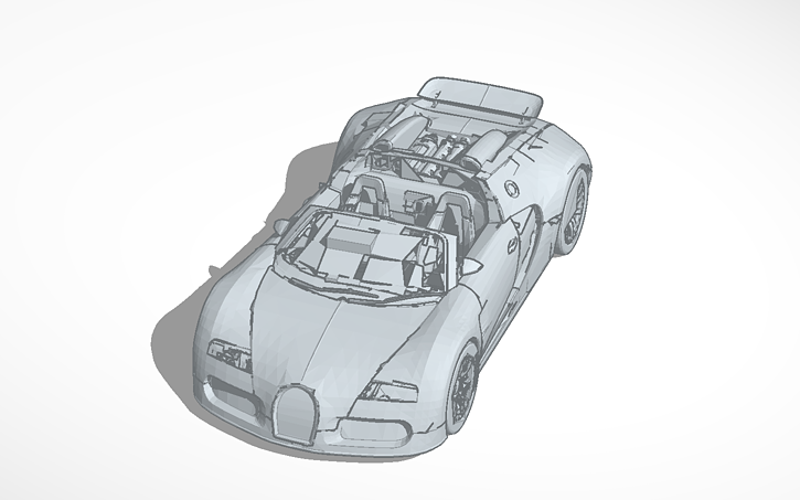 3D design Bugatti Veryon - Tinkercad