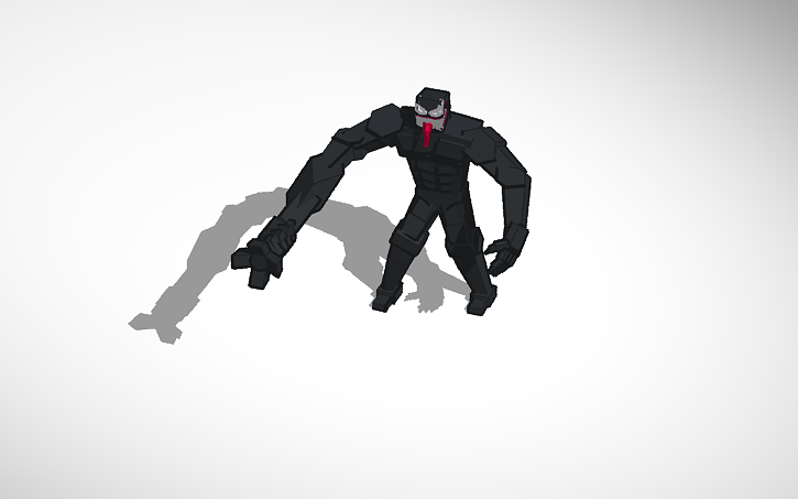 3D design minecraft venom - Tinkercad
