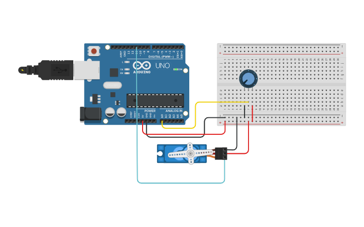 Circuit design 5 zadanie | Tinkercad