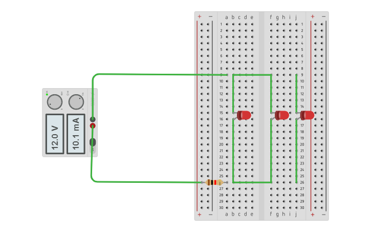 Circuit design CIRCUITO PARALELO | Tinkercad