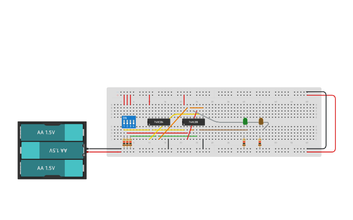 Circuit design ejercicio 5 - Tinkercad