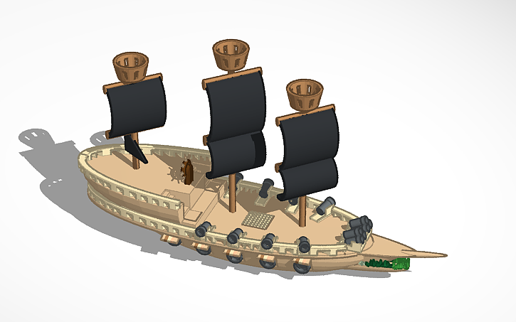 3D design Flying Dutchman - Tinkercad