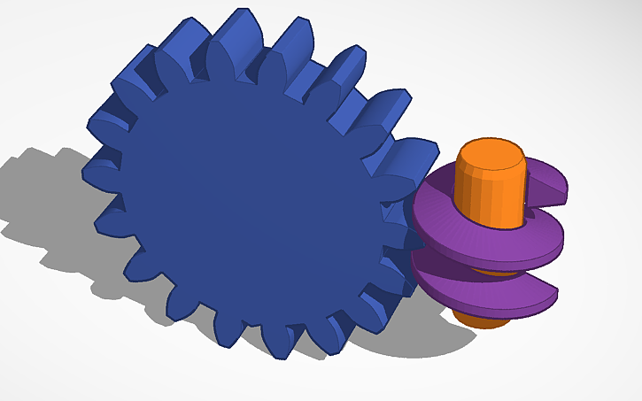3d Design Worm Gear Sim Lab Tinkercad
