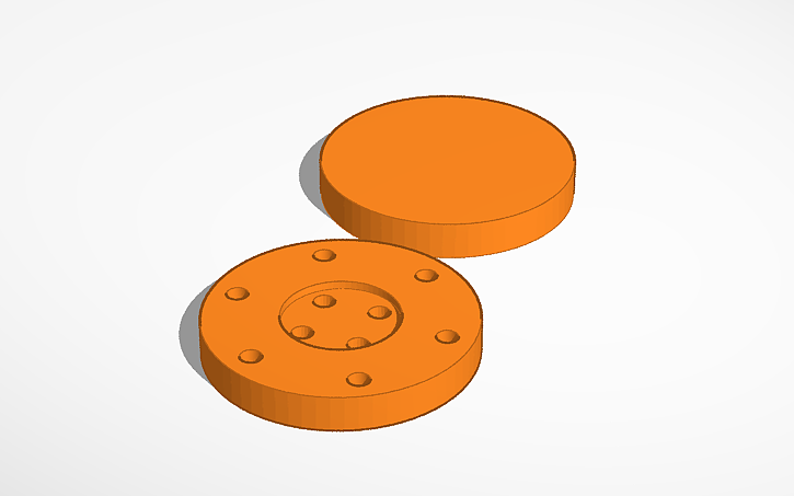 3D design Rotor mounts - Tinkercad