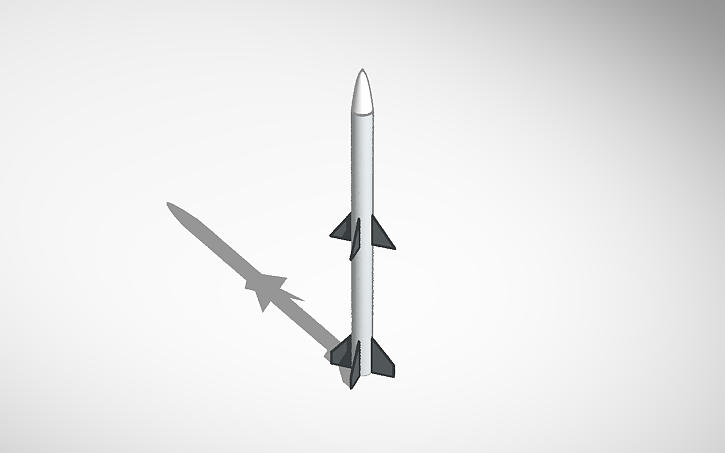 3D design AIM-120 AMRAAM missile - Tinkercad