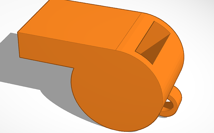 3D design whistle - Tinkercad