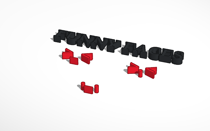 3D design Funny Faces | Tinkercad