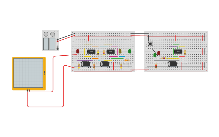 Circuit design SEMAFORO GUIA 4 - Tinkercad