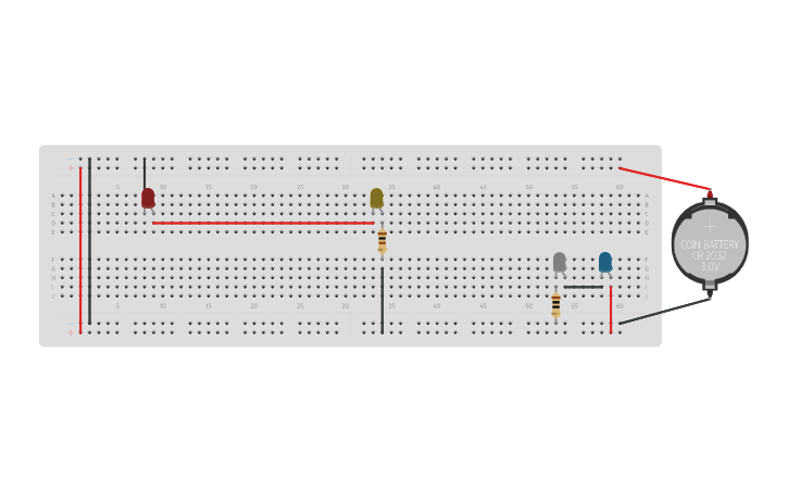 Circuit design My First Circuit - Tinkercad