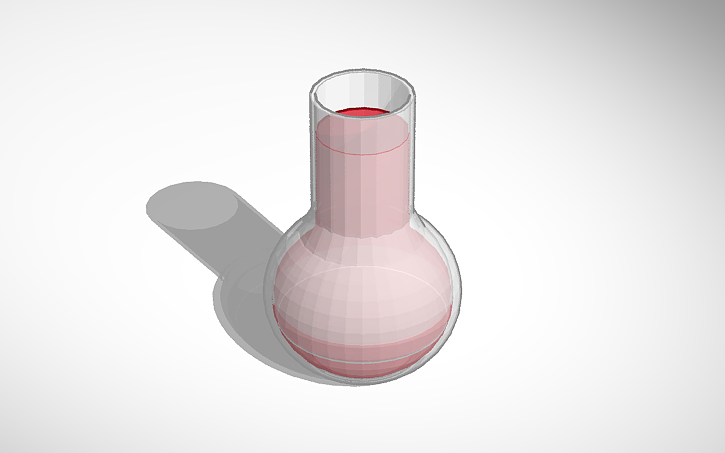 3D design Flask - Tinkercad