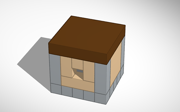 3D design villager house (minecraft) | Tinkercad