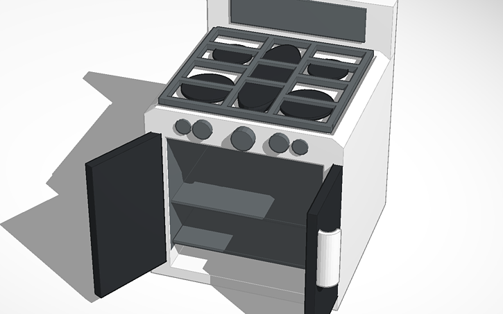3D design Gas Range - Tinkercad