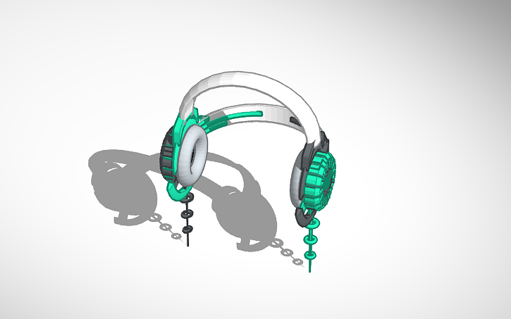 3D design DJ31 headphones - Tinkercad