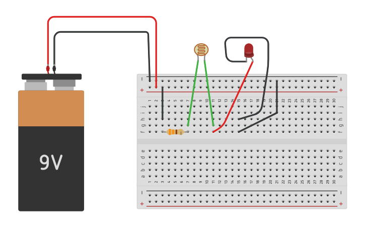 Circuit Design Controlling An Led With Light Sensor Ldr Tinkercad