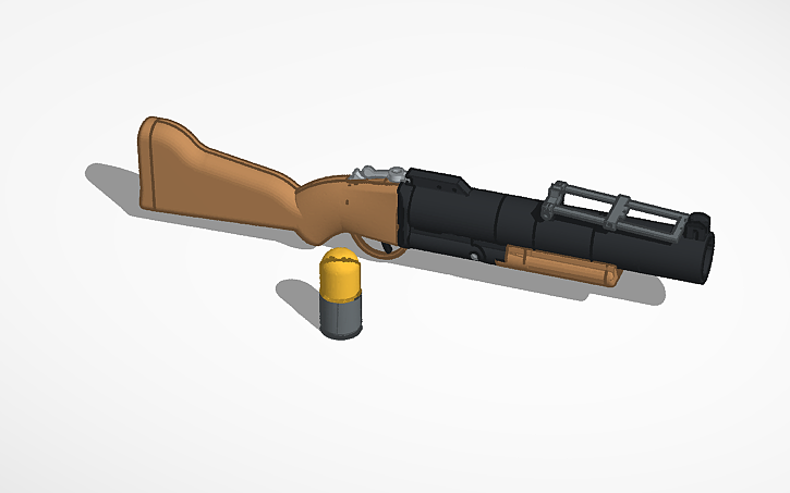 3D design Functional Airsoft M79 Grenade Launcher | Tinkercad