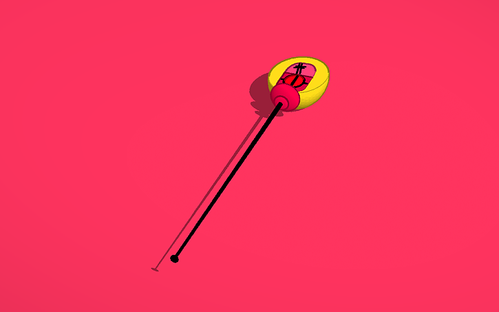 3D design Radio Demon Staff - Tinkercad