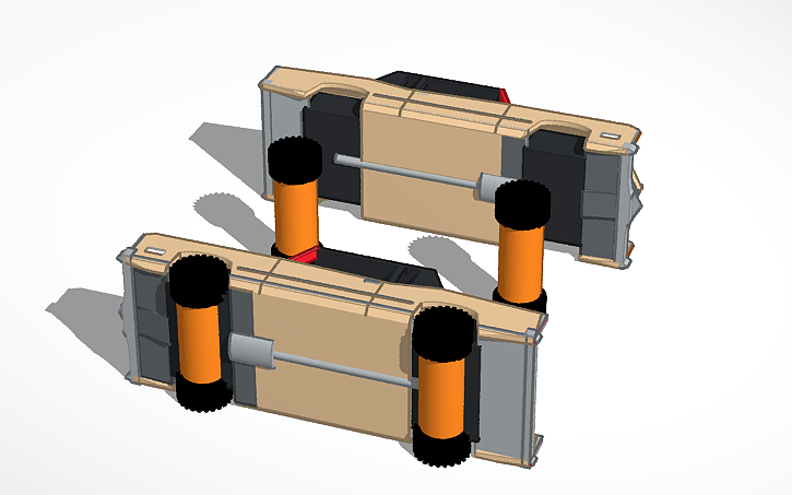 3D design DawnFish Print in Place car - Tinkercad