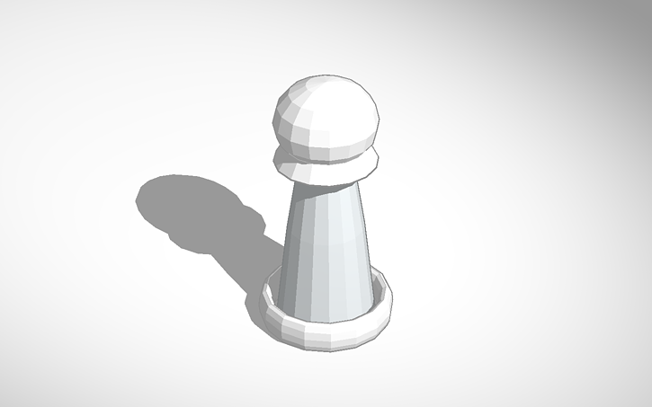 3D design Pawn - Tinkercad