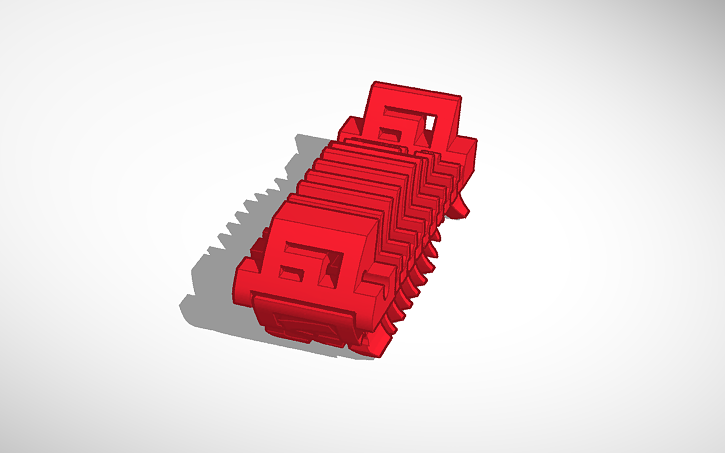 3D design Copy of Articulated fish - Tinkercad