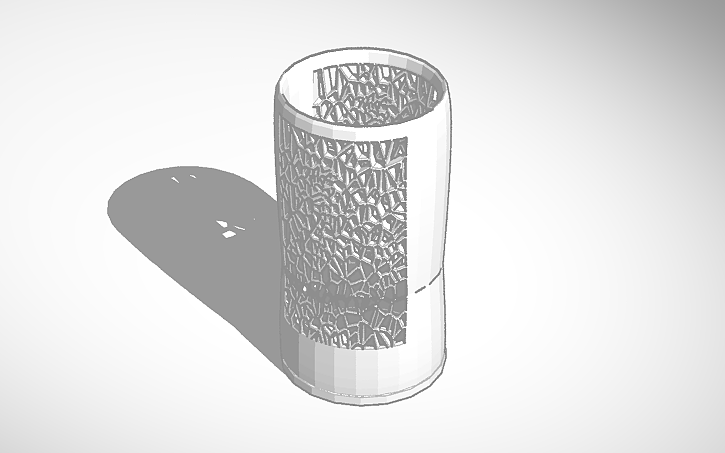 3D design Candle Holder(With Pattern) - Tinkercad