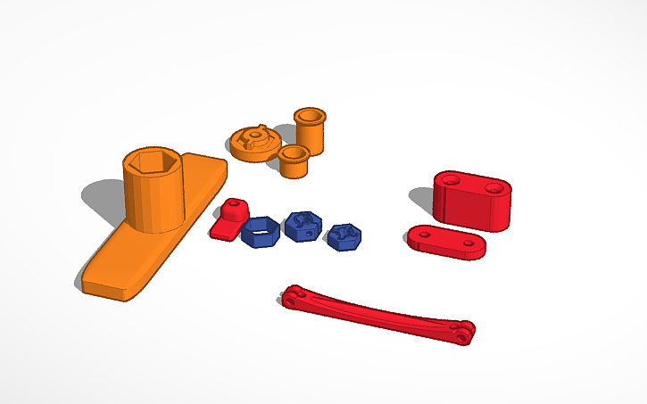 3D design 14 mm hub shim adaptors 1/8 foam tires - Tinkercad