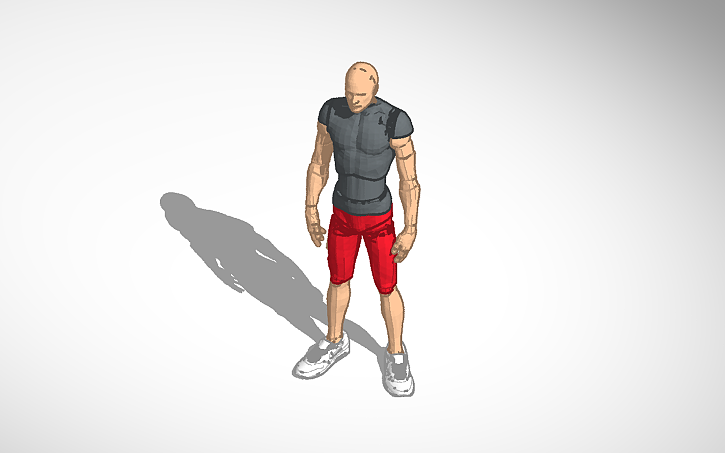 3D design Human Minifigure - Tinkercad